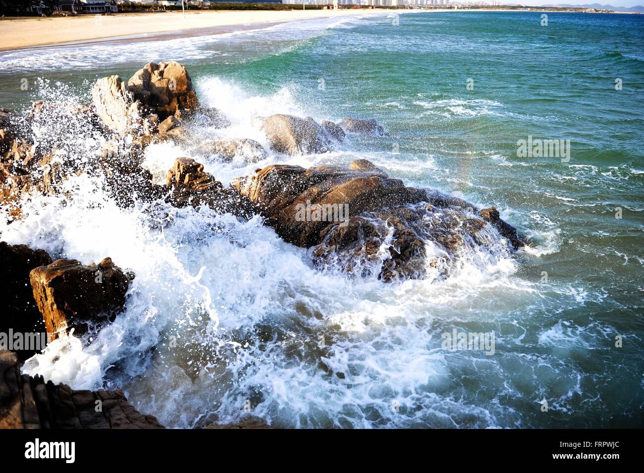Tsingtao, China. 23rd Mar, 2016. Most beautiful astronomical tide under ...