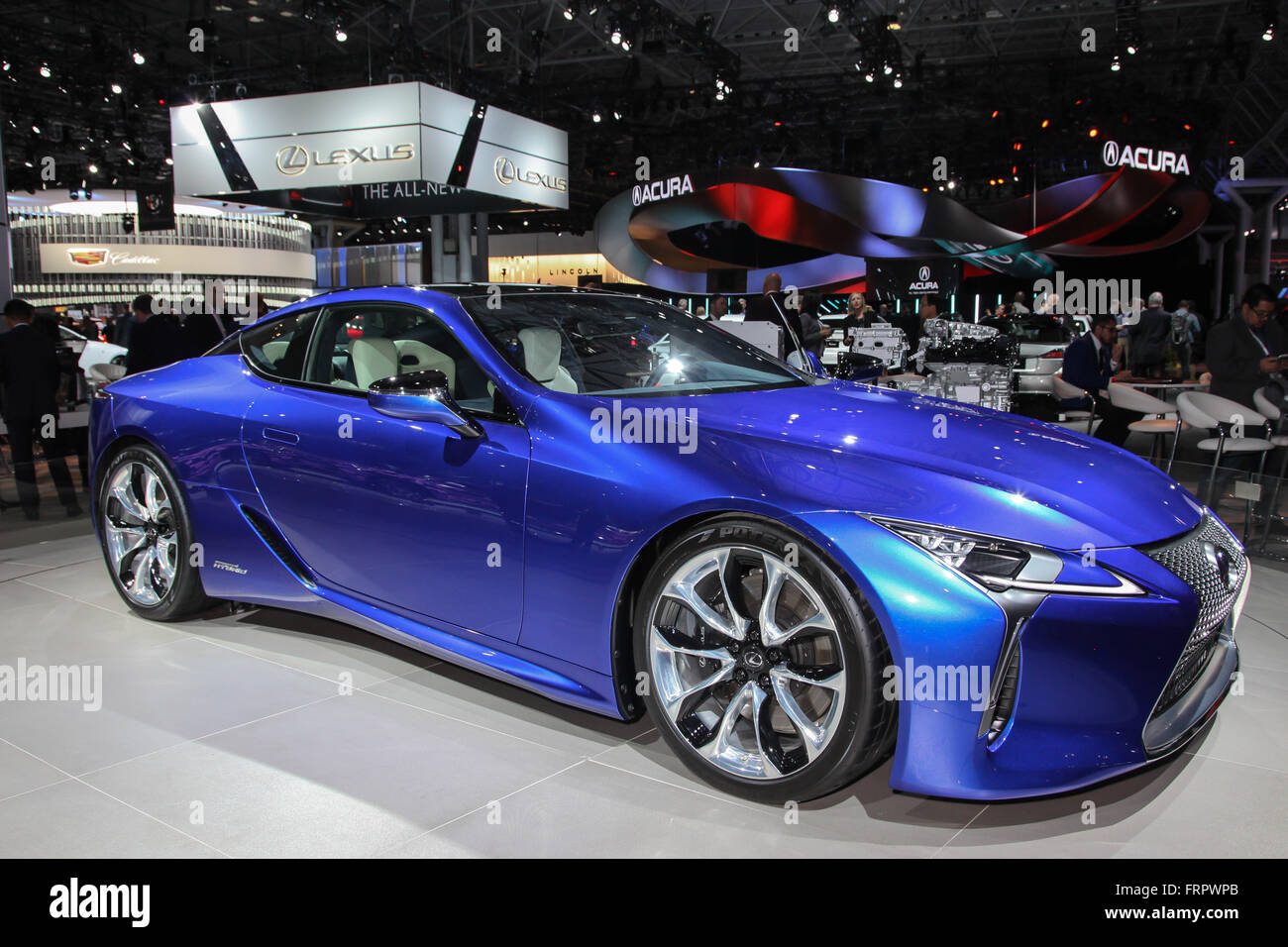 Manhattan, New York, USA. 23rd Mar, 2016. A Lexus LC 500hshown at the ...