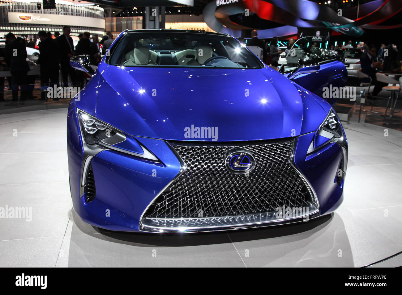 Manhattan, New York, USA. 23rd Mar, 2016. A Lexus LC 500hshown at the ...