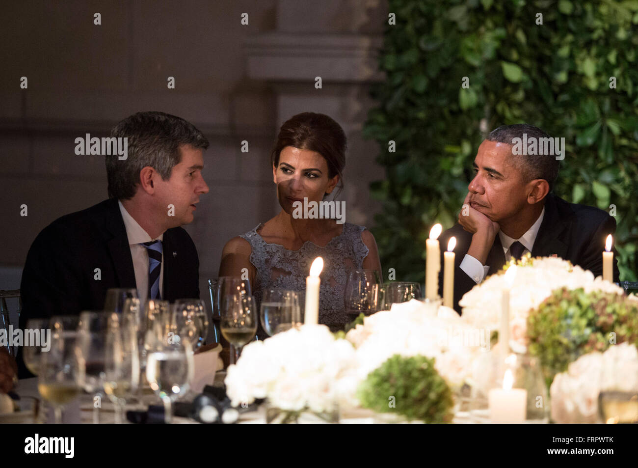 Buenos Aires, Argentina. 23rd Mar, 2016. U.S. President Barack Obama (R ...