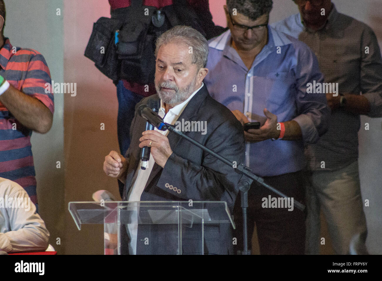 Sao Paulo, Brazil, March 23, 2016. Former President Luiz Inacio Lula da ...