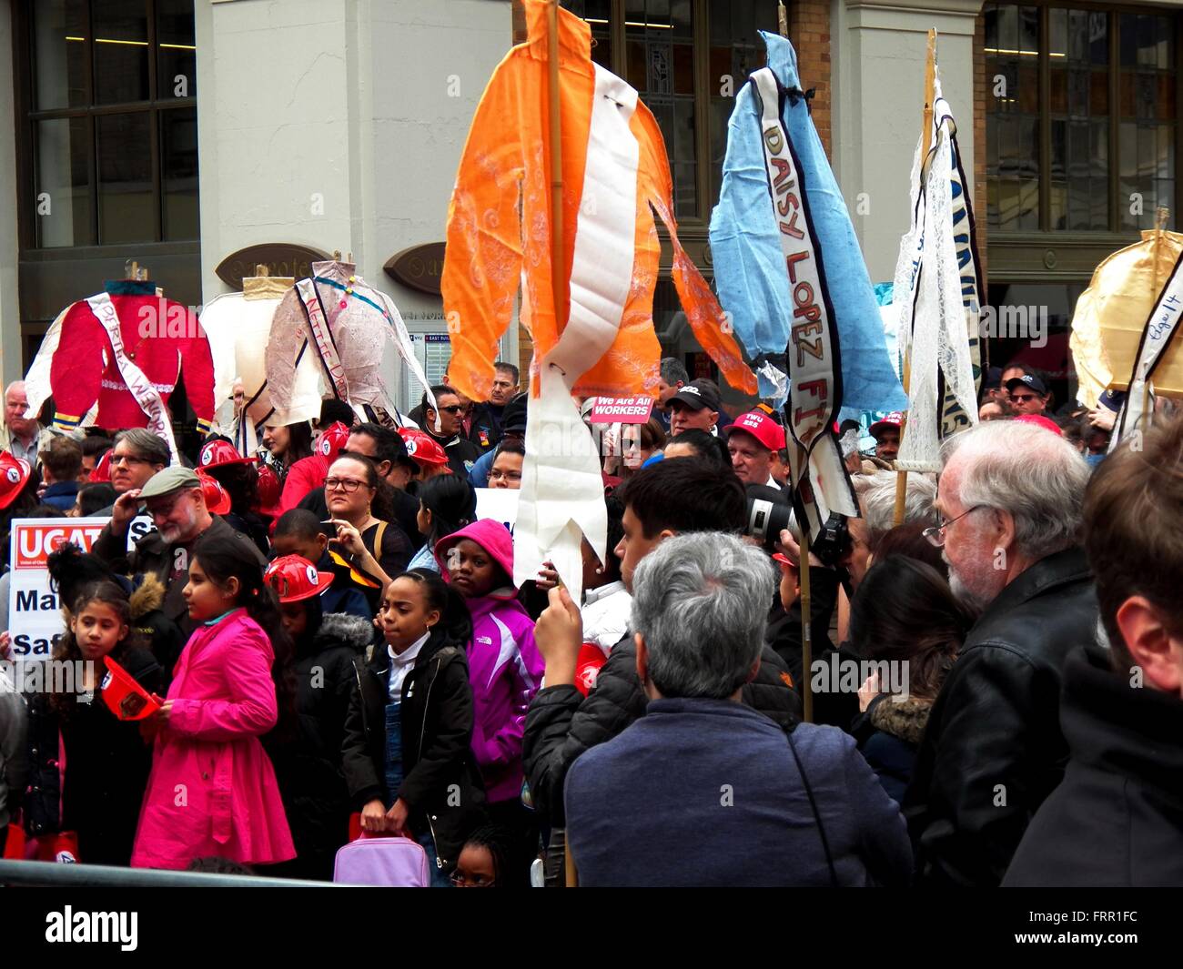 New York, United States. 23rd Mar, 2016. Organized labor, community and ...