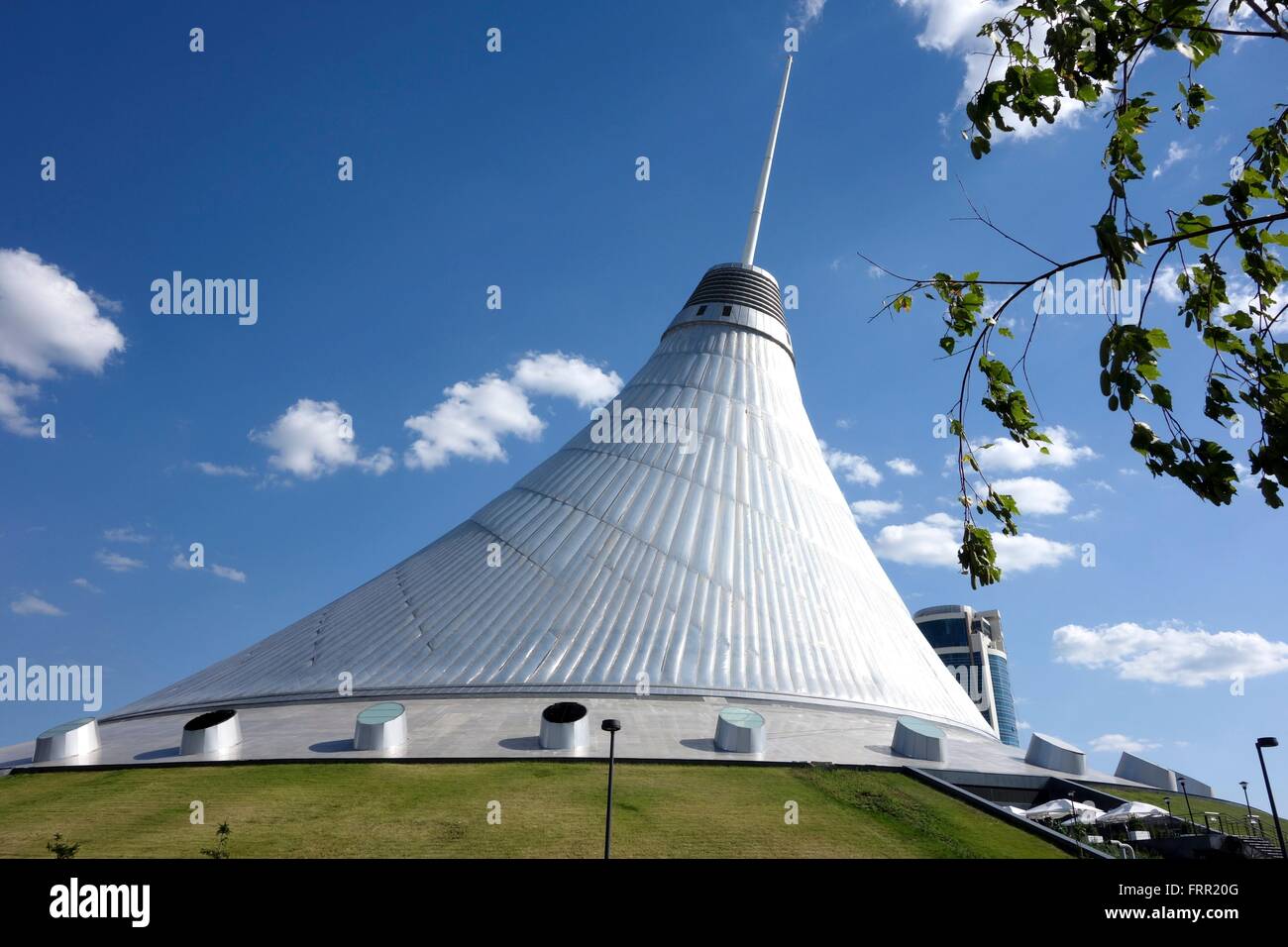 The futurist mall Khan Shatyr in Kazakhstan's capital Astana resembles ...