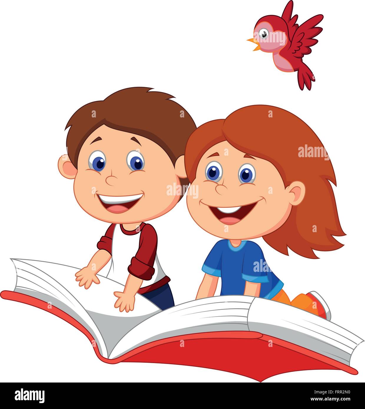 Kid reading book bird hi-res stock photography and images - Alamy