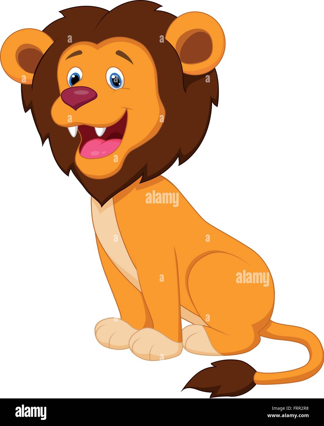 Cute lion cartoon Stock Vector Image & Art - Alamy