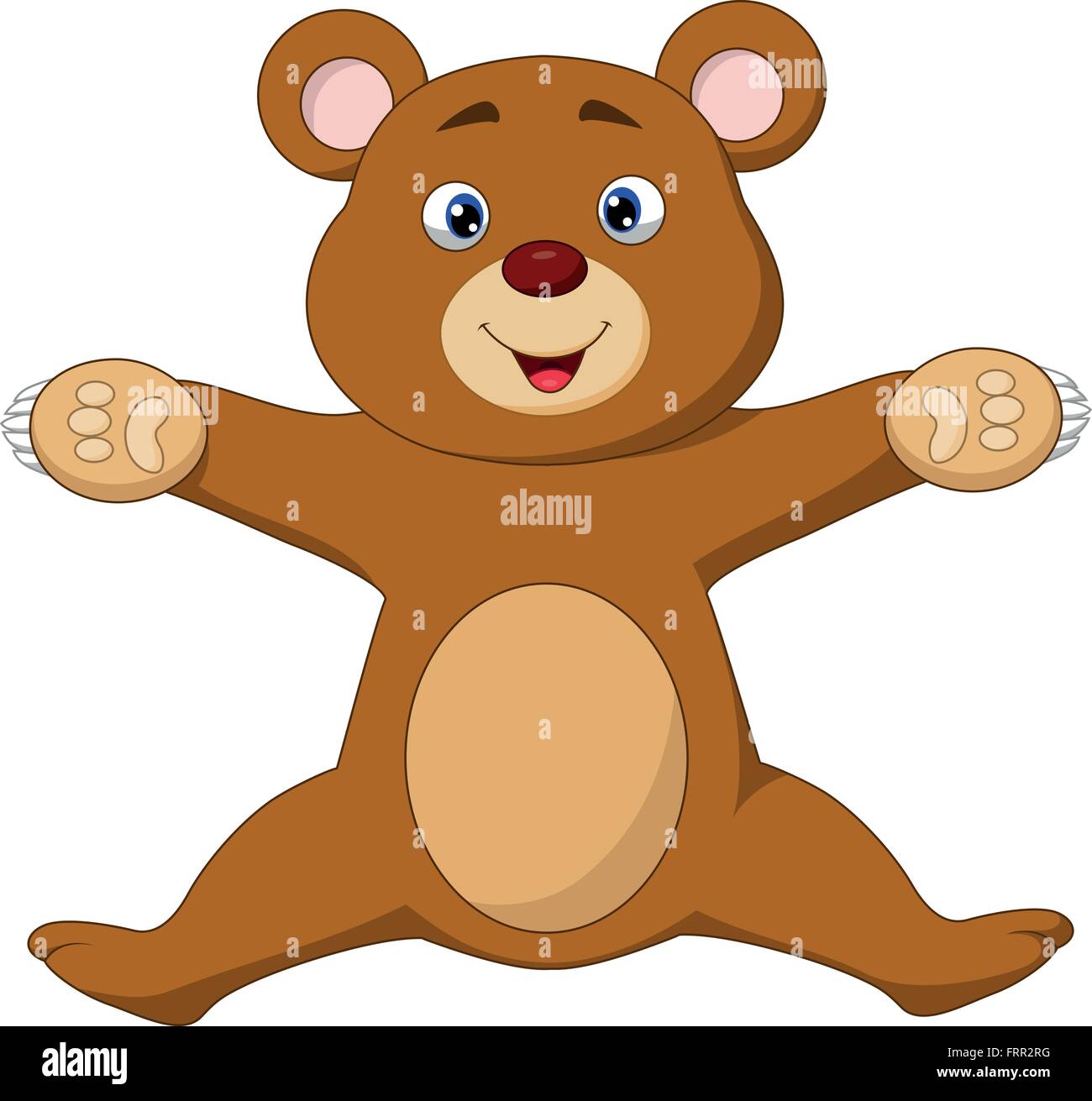 Jumping teddy bear Stock Vector Images - Alamy