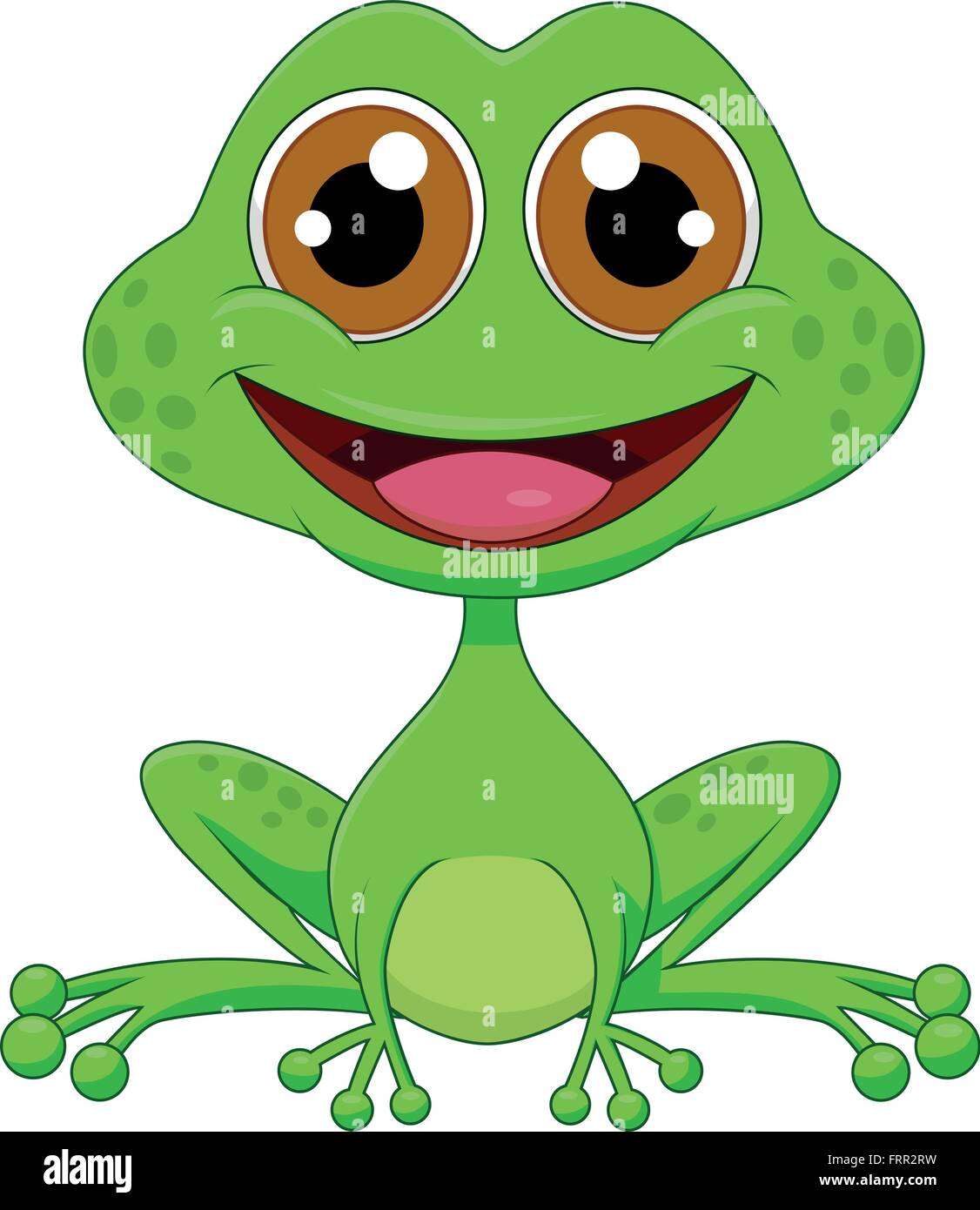 Cute frog cartoon Stock Vector Image & Art - Alamy