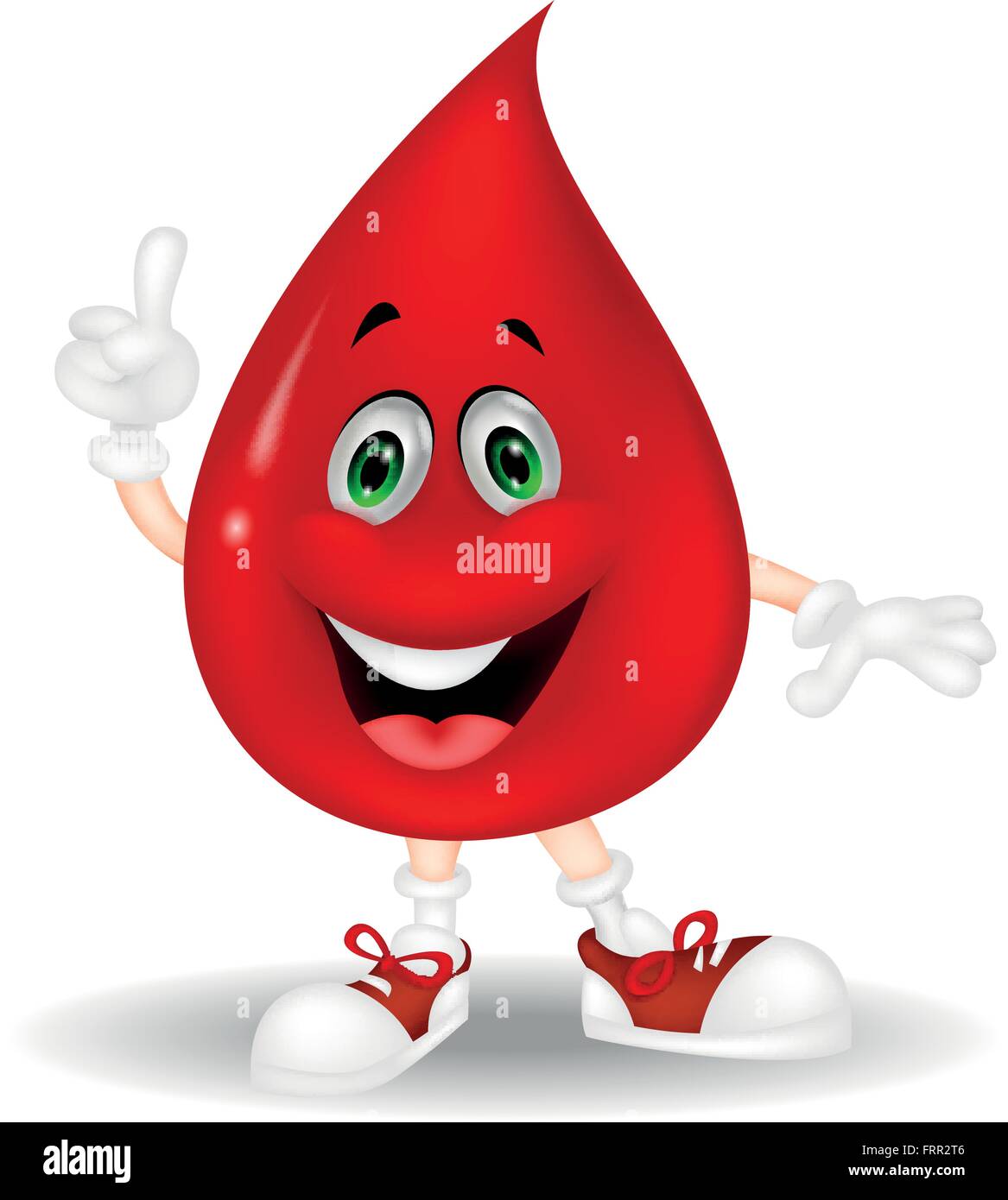 Cartoon character blood drop happy hi-res stock photography and images ...