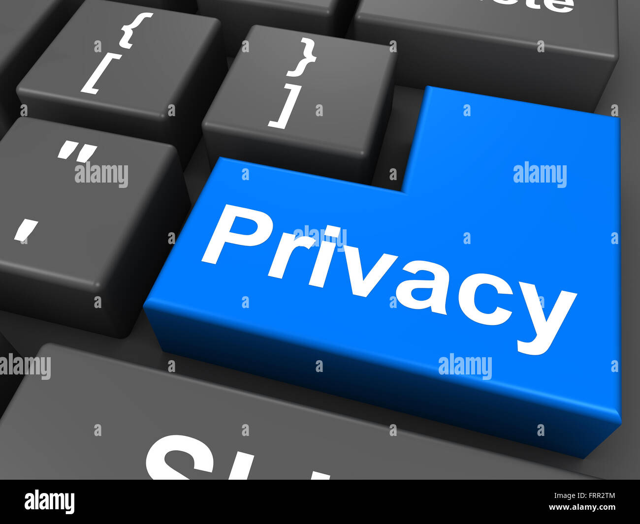Privacy computer keyboard button Stock Photo - Alamy