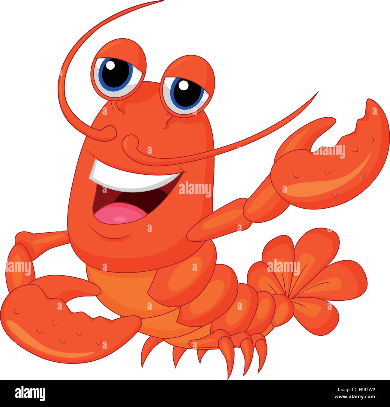 Cute lobster cartoon waving Stock Vector Image & Art - Alamy