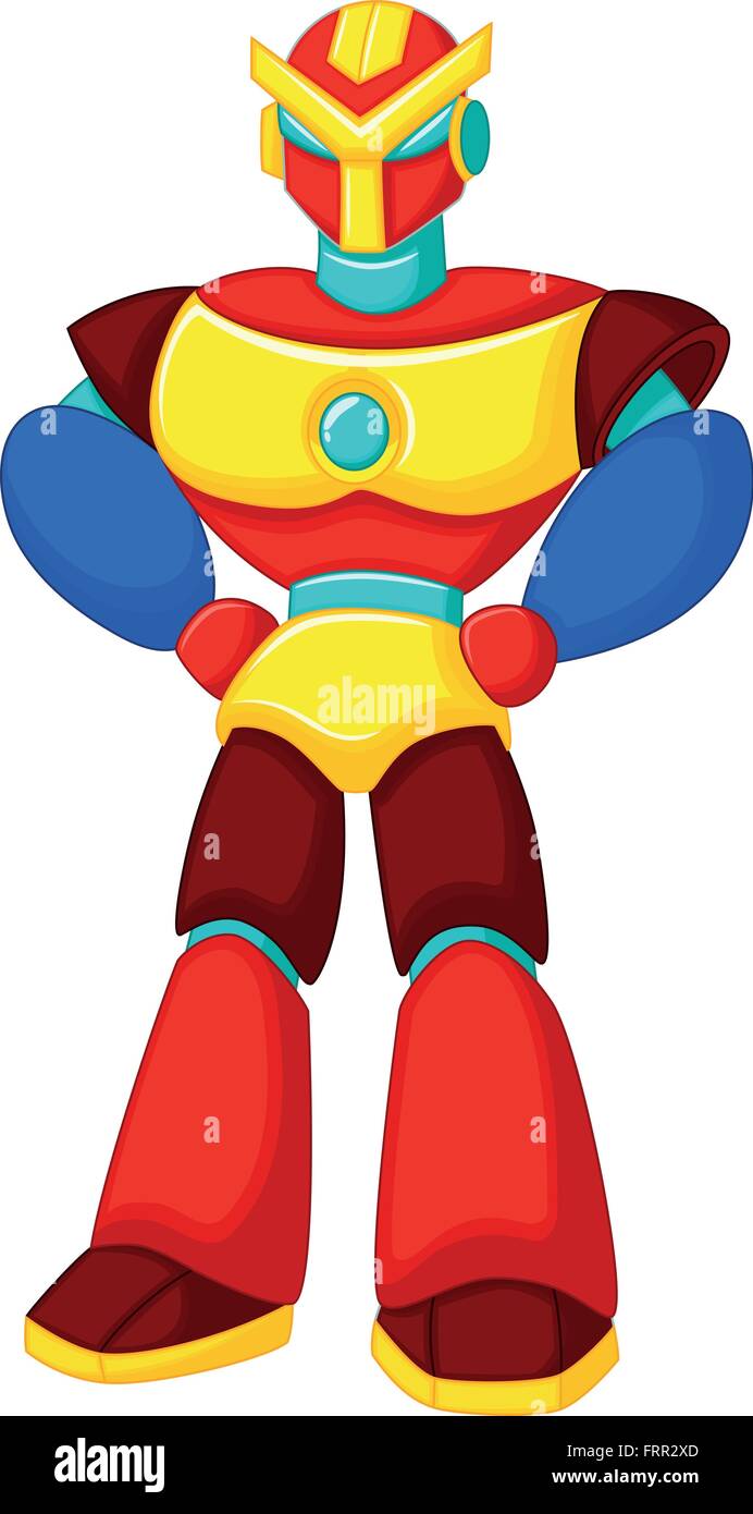 Colorful strong robot cartoon Stock Vector Image & Art - Alamy