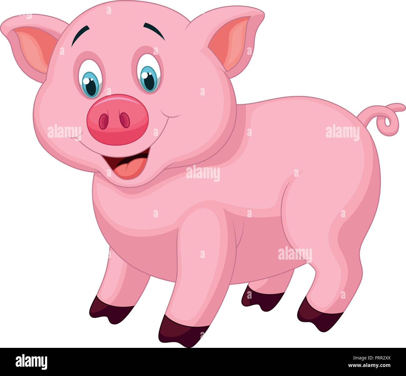 Cute pig cartoon Stock Vector Image & Art - Alamy