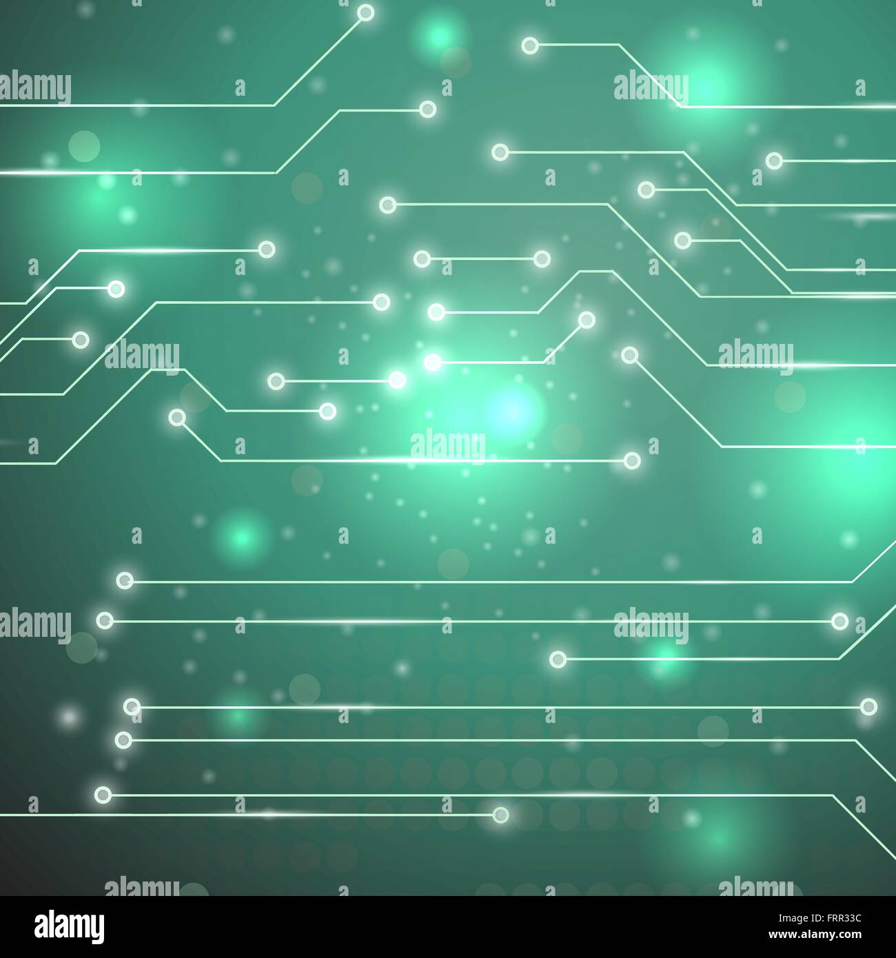 Modern Computer Technology Green Background Stock Vector Image & Art ...