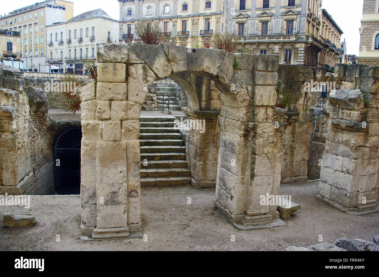 Roman Amphitheatre, Ruin, Lecce, Puglia, South Italy Stock Photo - Alamy