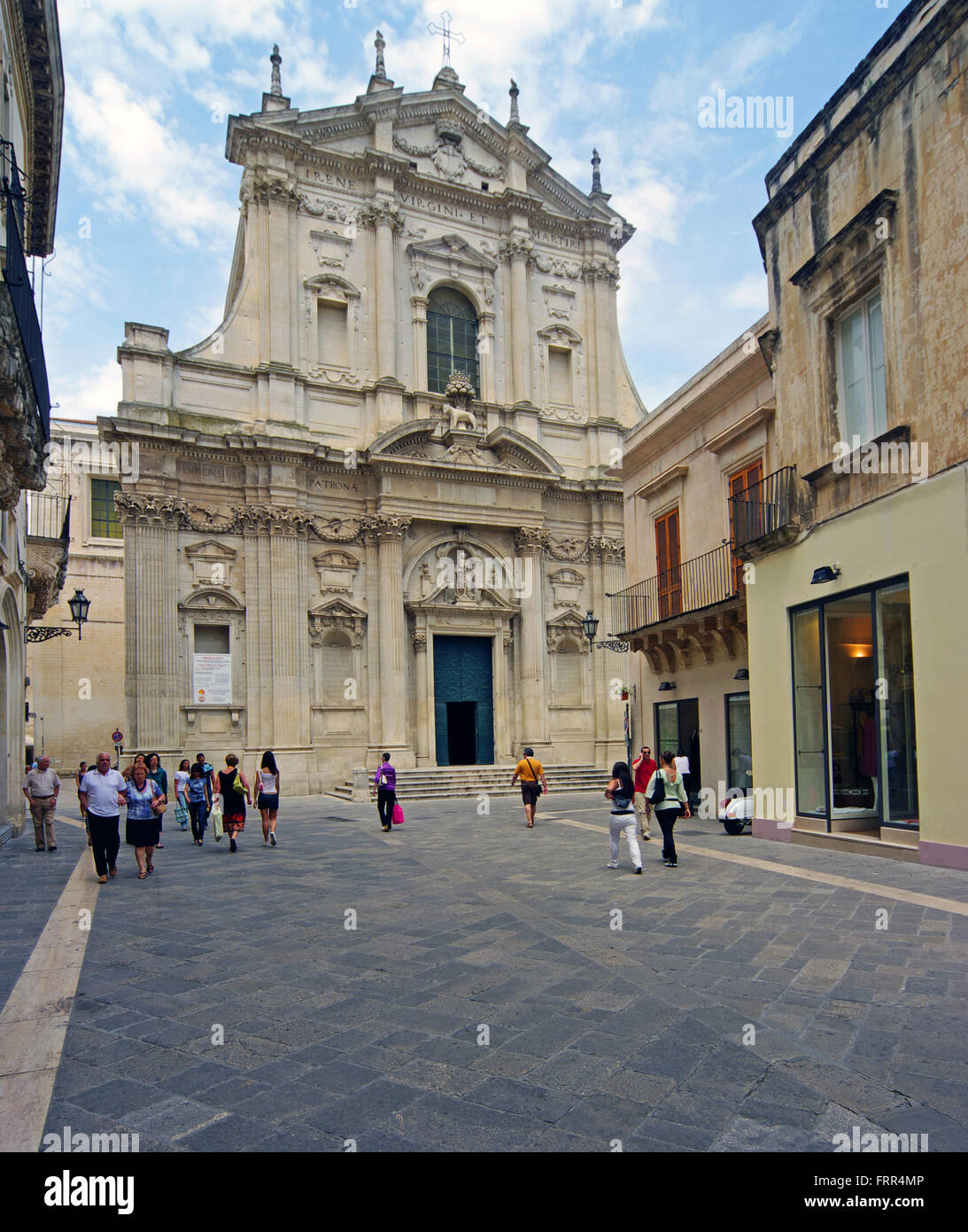 Della Chiesa Di S Irene, Church, Lecce, Puglia, South Italy Stock Photo ...