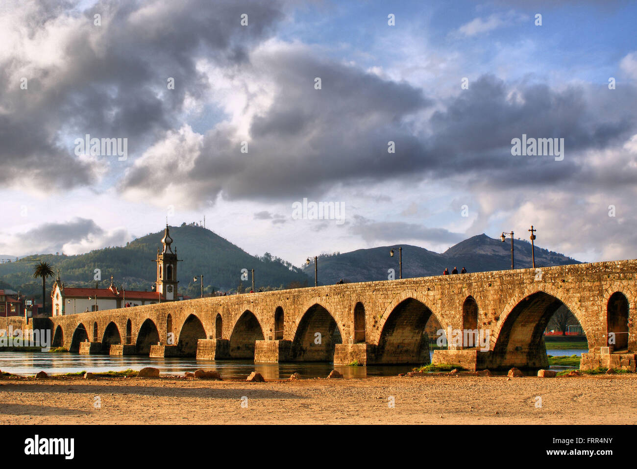 Roman and medieval bridge of Ponte de Lima in Portugal Stock Photo - Alamy