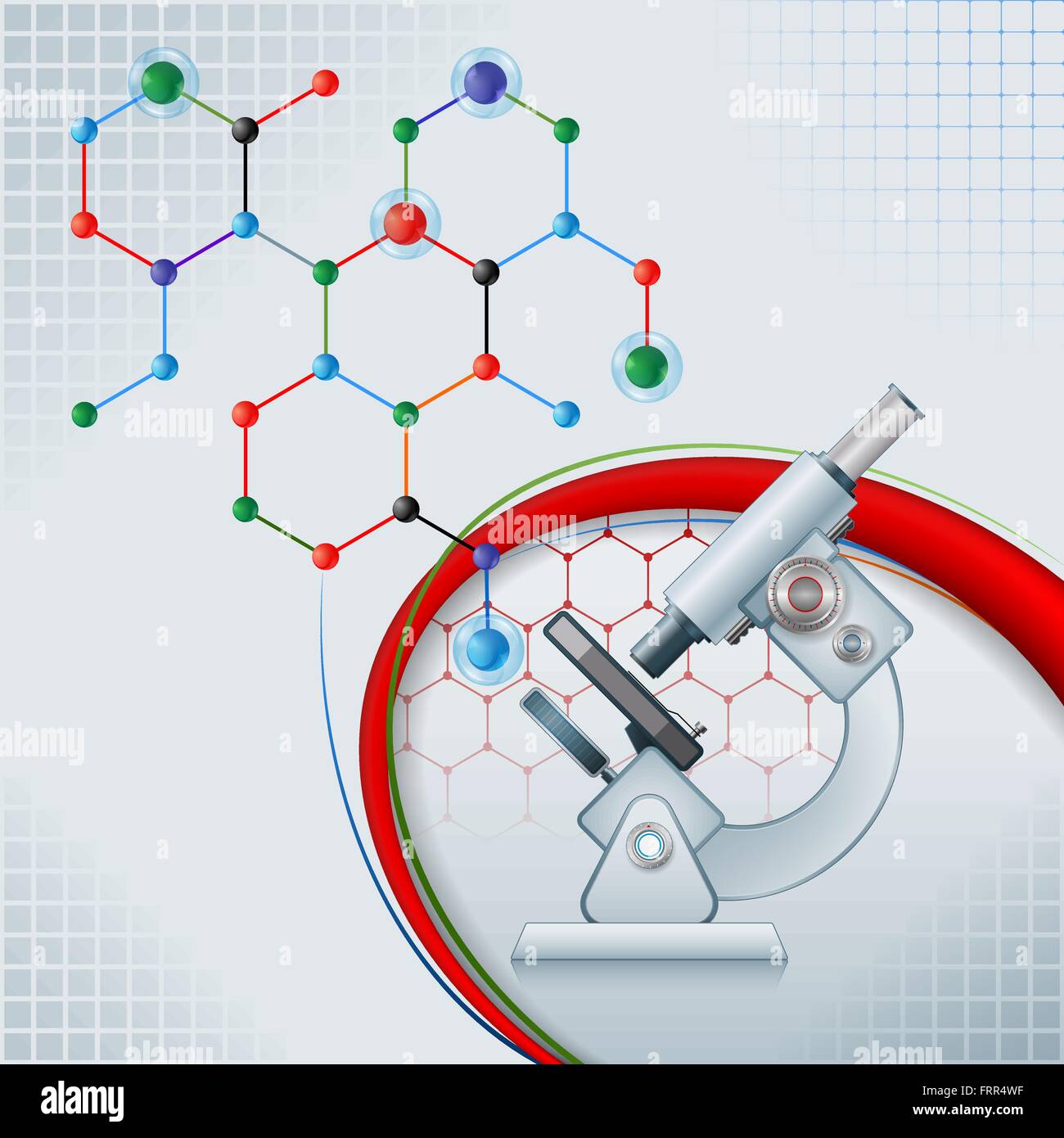 Microscope logo hi-res stock photography and images - Alamy