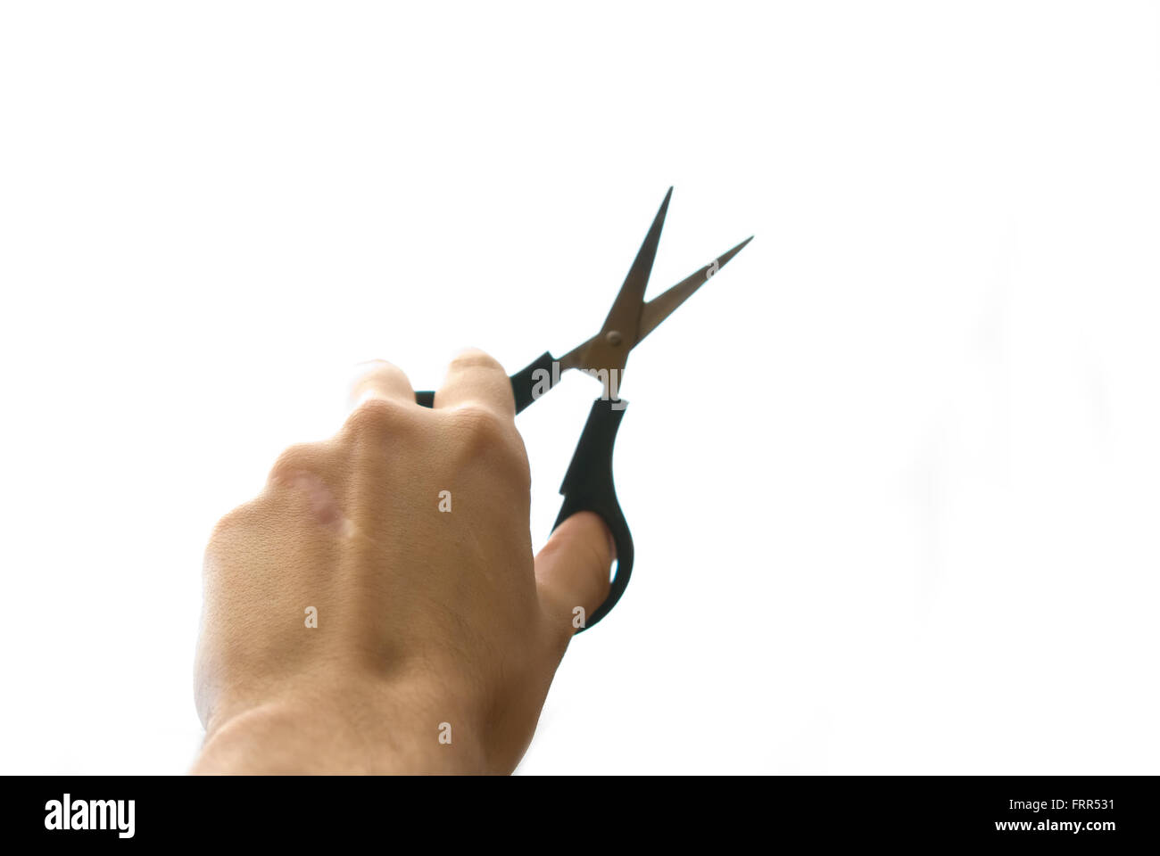 hand holding scissors with extreme skin texture detail Stock Photo - Alamy