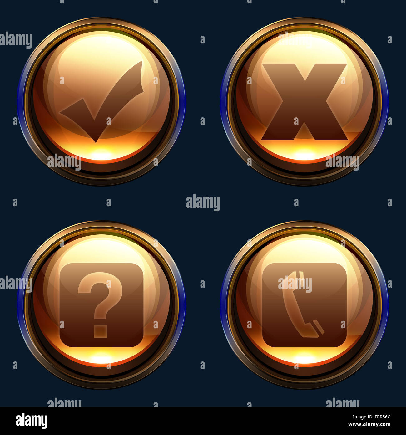 Stylized (glossy orb) other signs design pack Stock Photo - Alamy