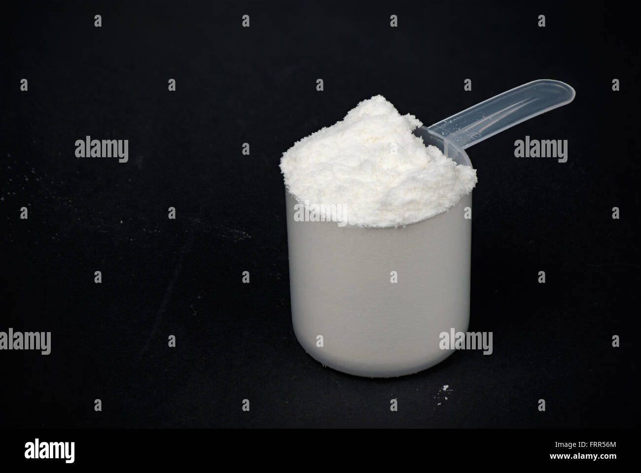 A scoop of protein powder drink (focus stacking technique Stock Photo ...