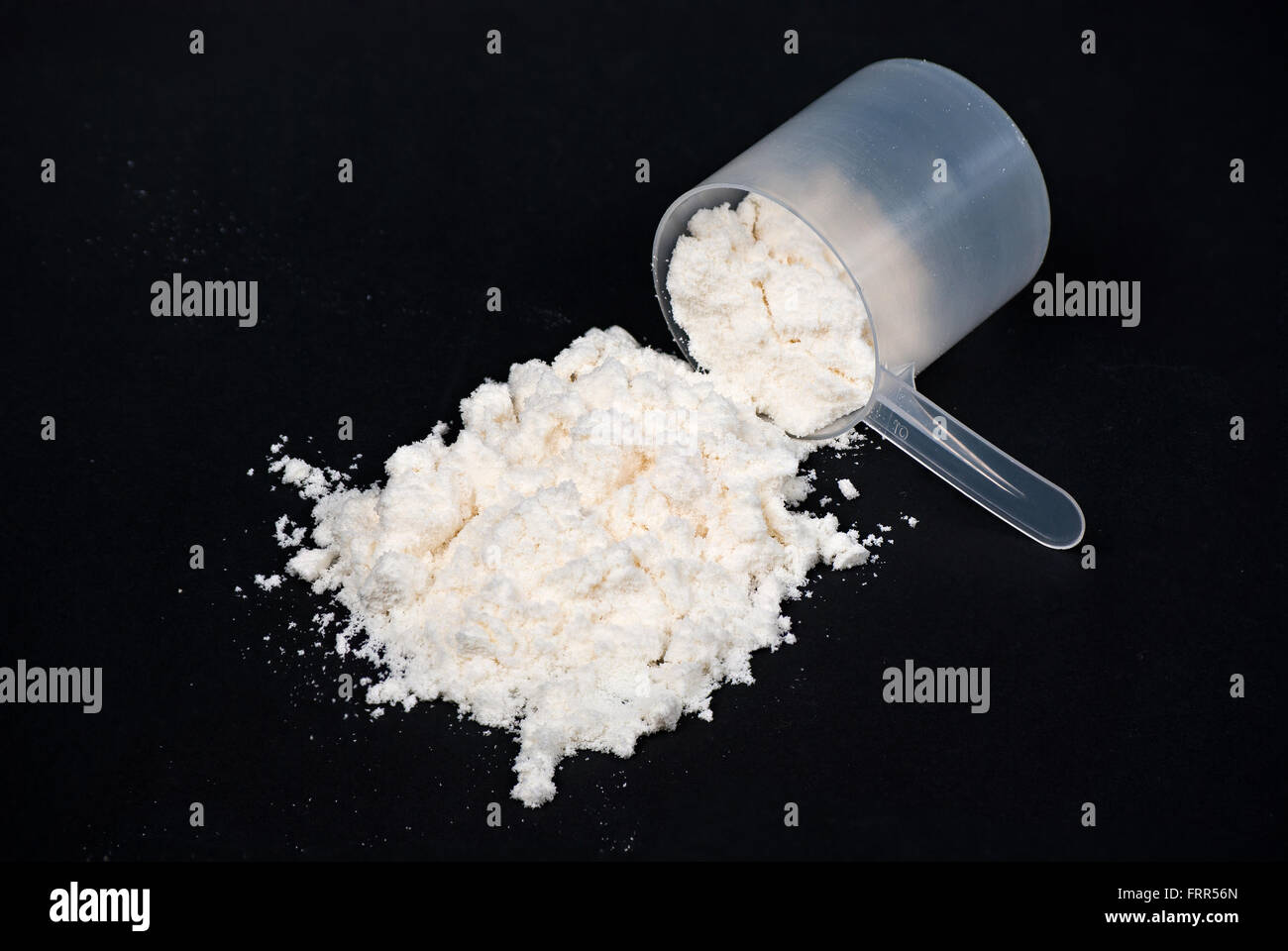 A scoop of protein powder drink (focus stacking technique Stock Photo ...