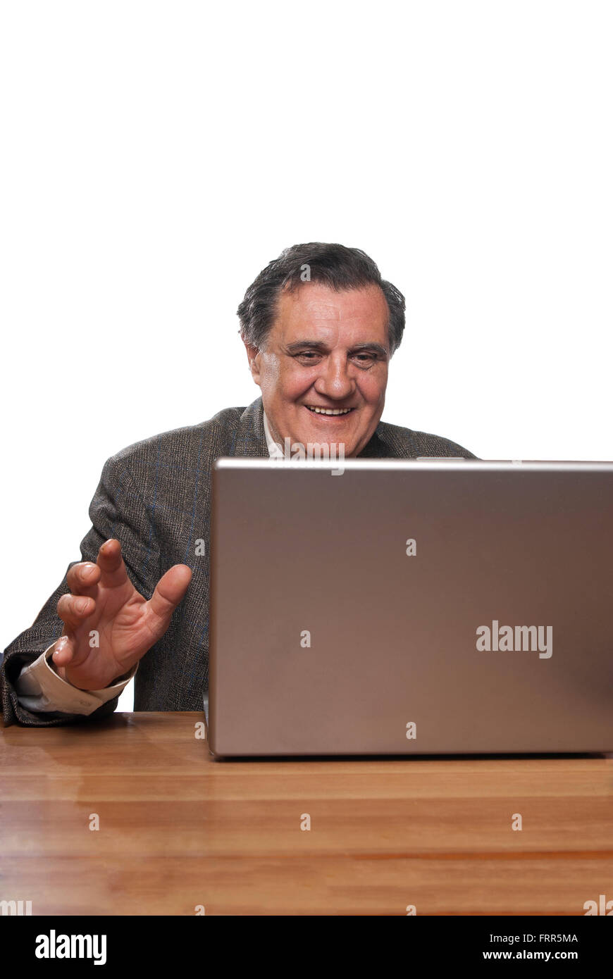 Portrait of a happy successful business man after a finished job Stock ...