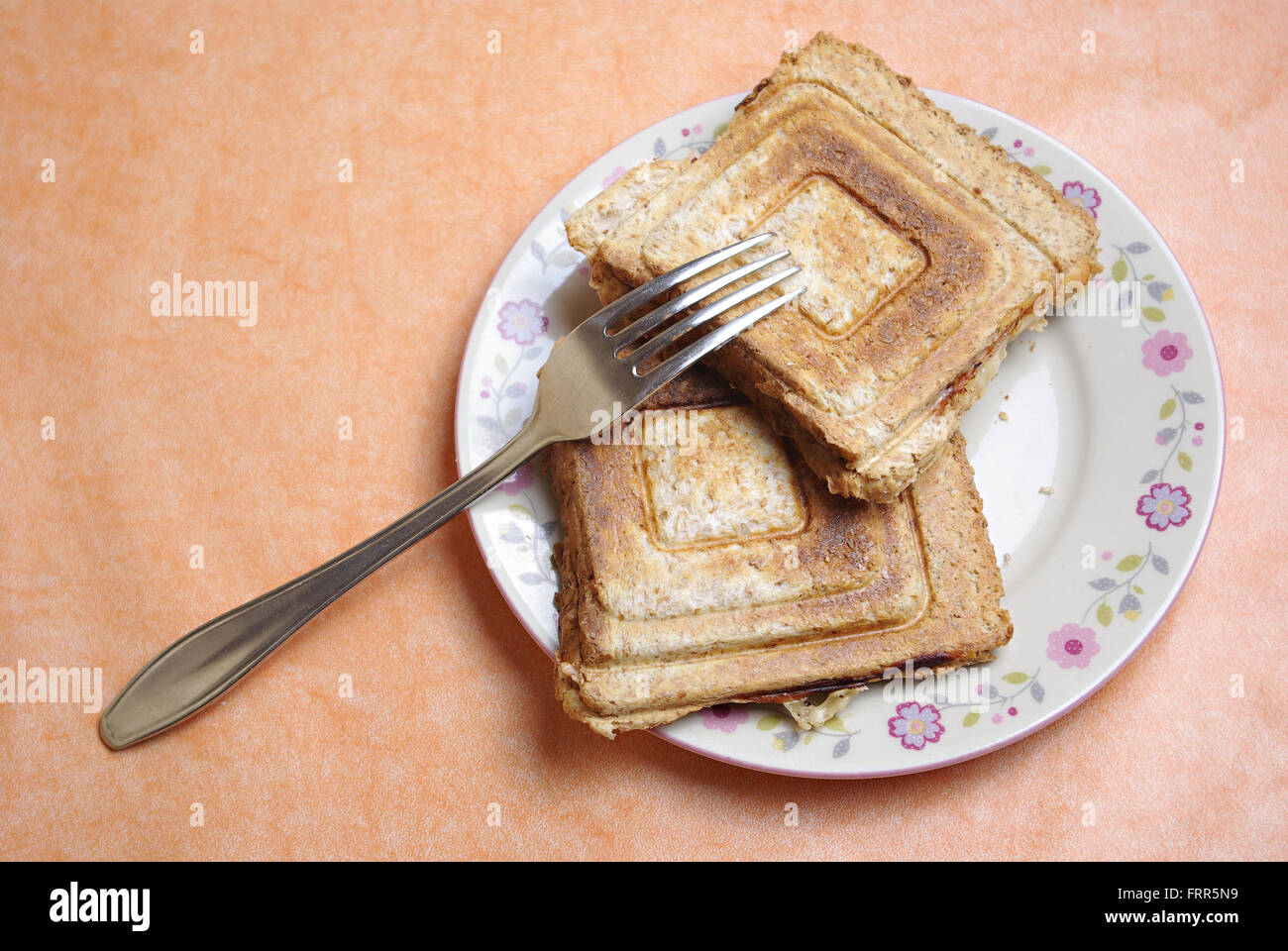 toast sandwitch on plate Stock Photo - Alamy