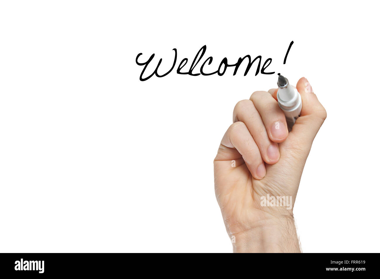 Welcome writing hi-res stock photography and images - Alamy