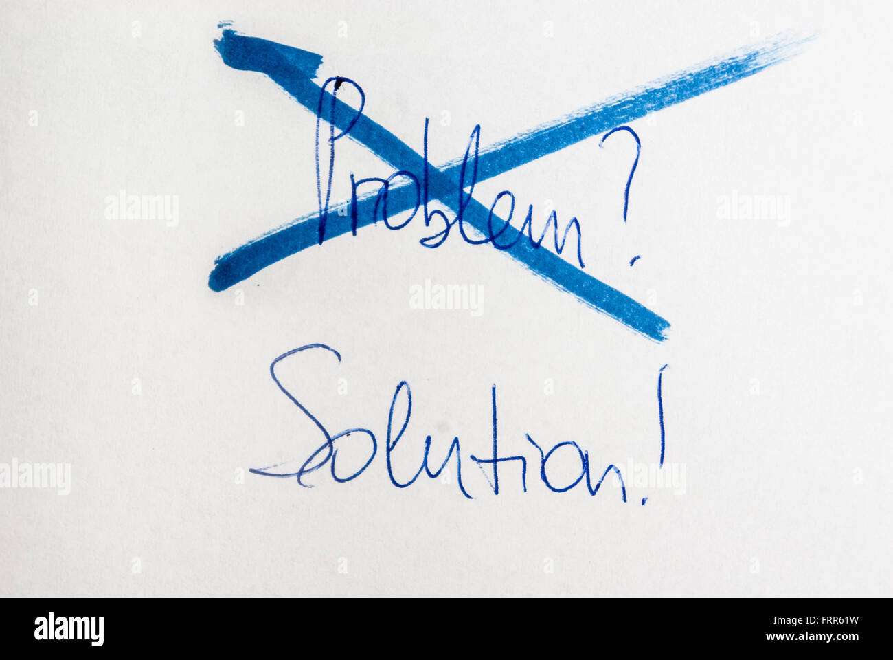 Concept of crossing out problem and finding the solution Stock Photo ... Concept of crossing out problem and finding the solution Stock Photo ...