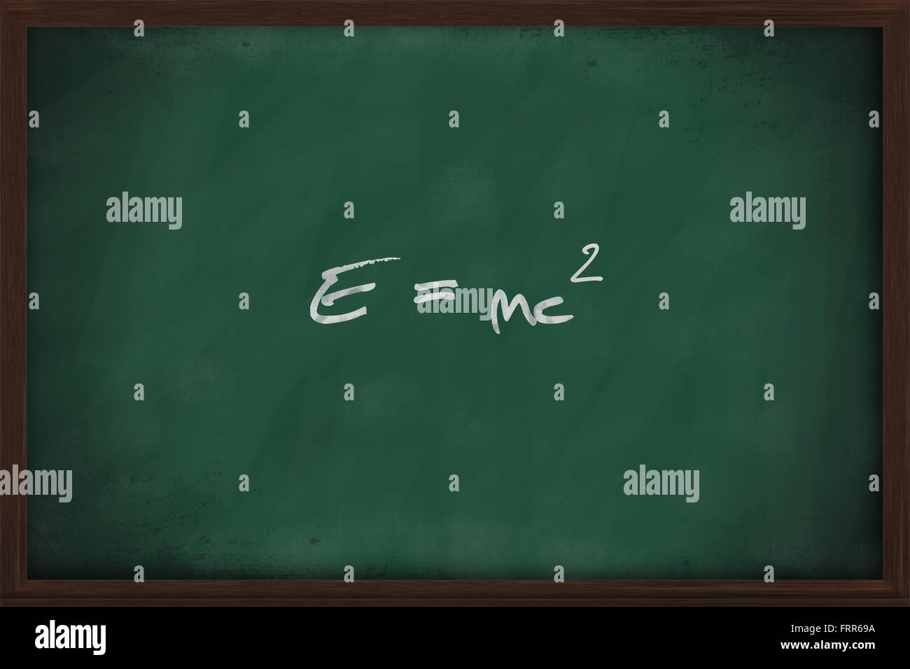 Famous physics equation on blackboard science concept Stock Photo - Alamy