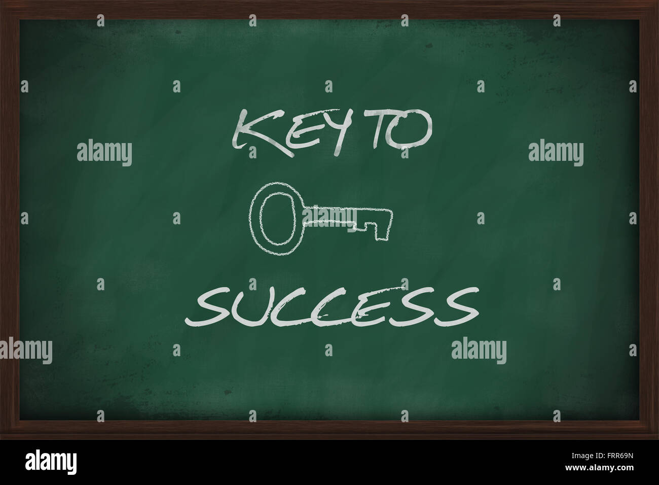 Key to success written on a blackboard Stock Photo - Alamy