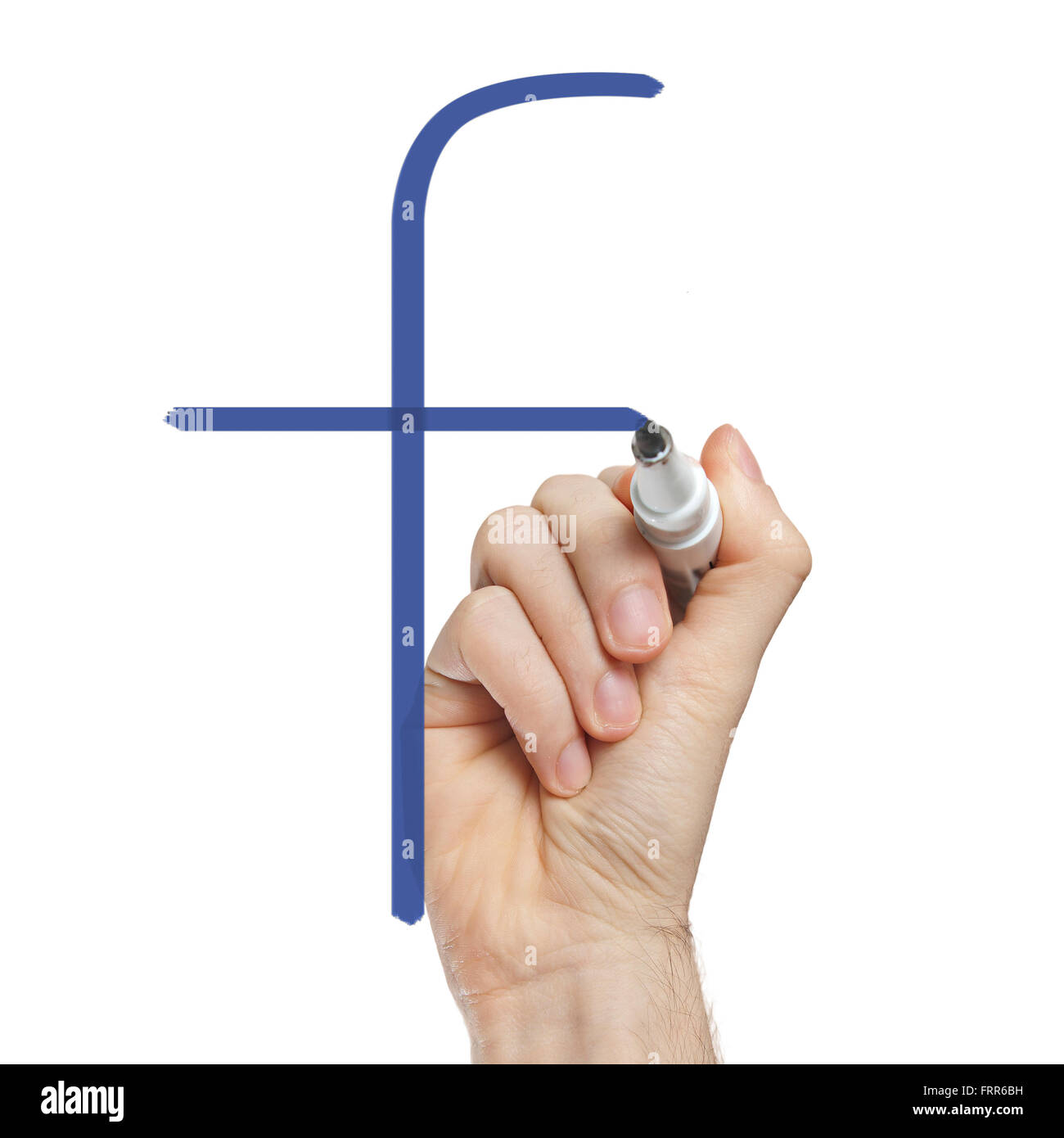 Hand writing letter f on whiteboard isolated on white Stock Photo - Alamy