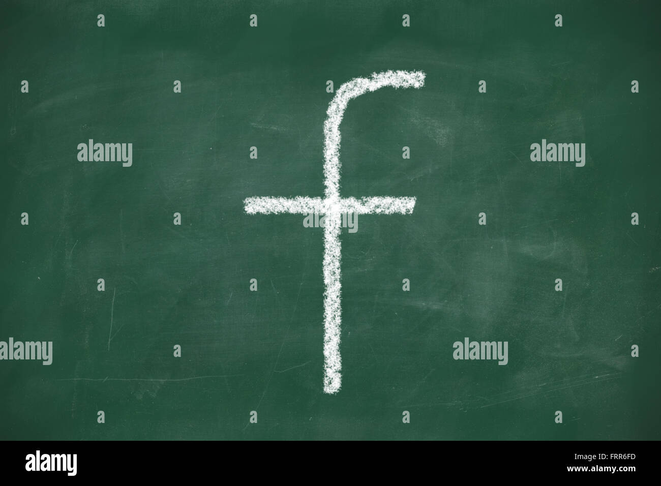 Letter f written with chalk on blackboard Stock Photo - Alamy