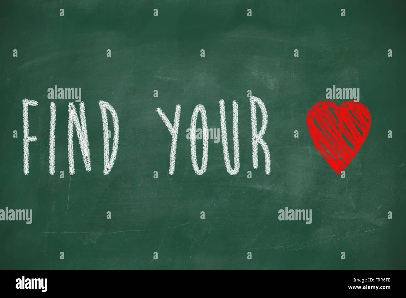 find your love phrase handwritten on the school blackboard Stock Photo ...