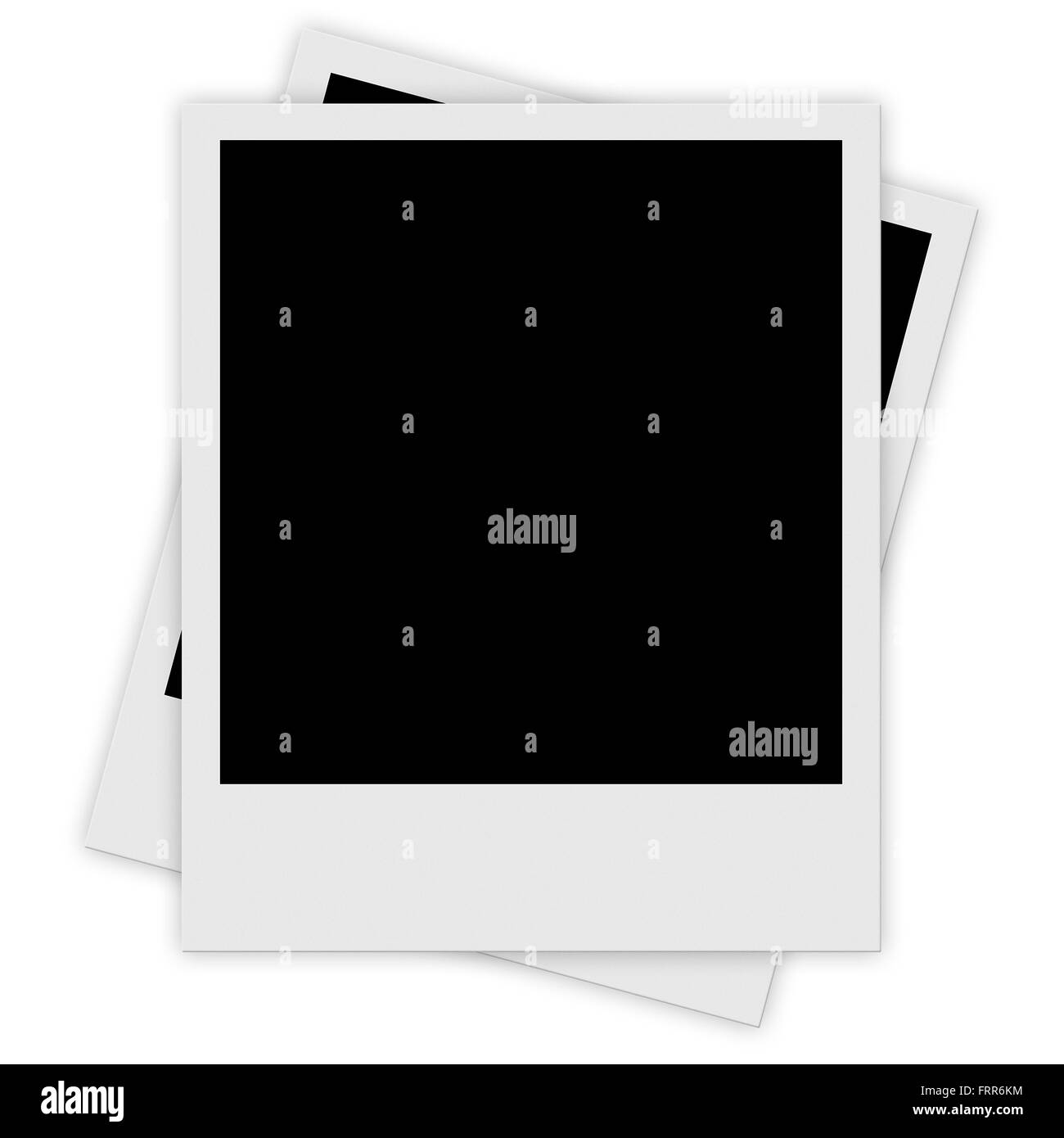 Two polaroid photo frames isolated over white Stock Photo - Alamy