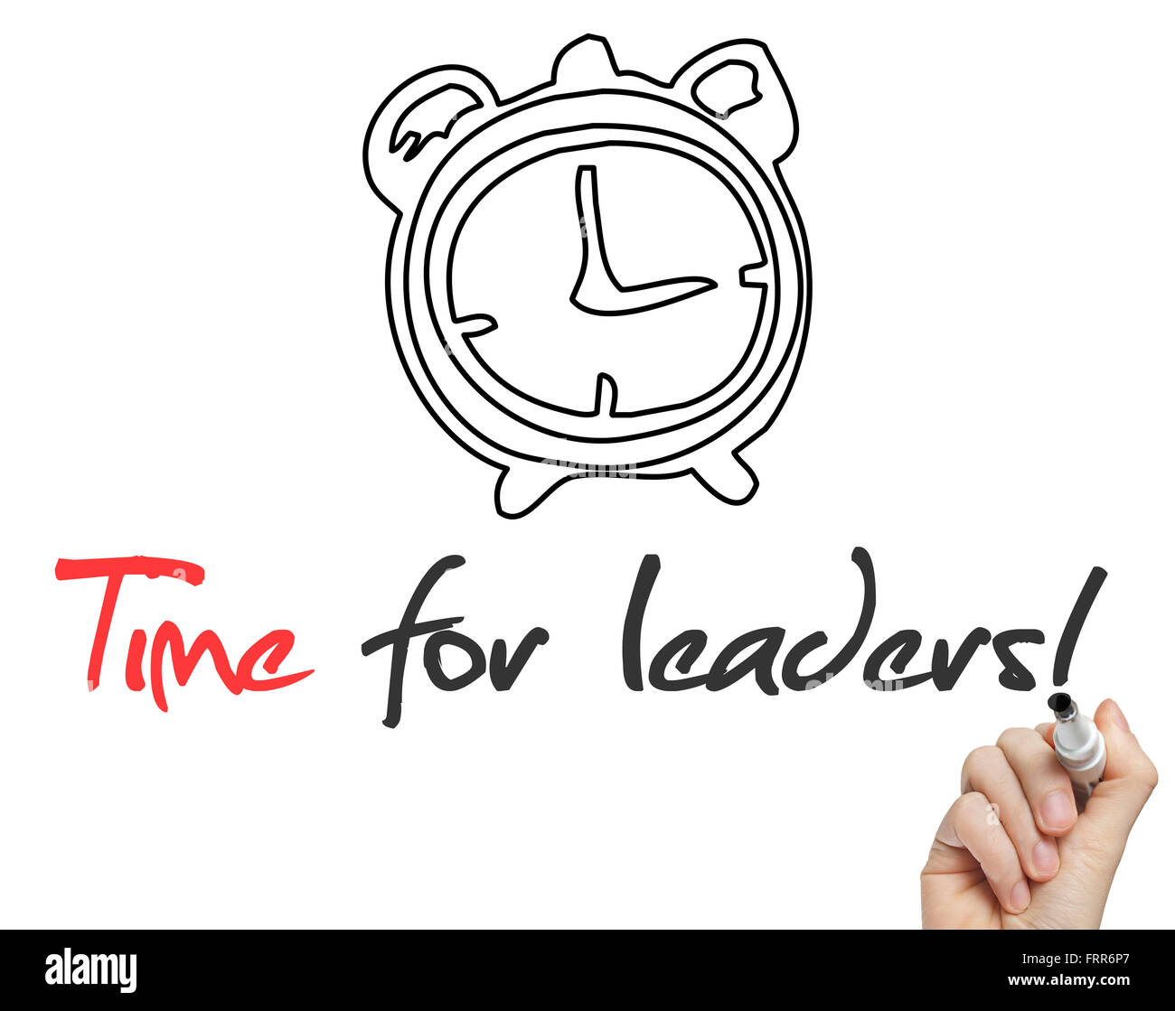 Time for Leaders concept handwritten on whiteboard Stock Photo - Alamy