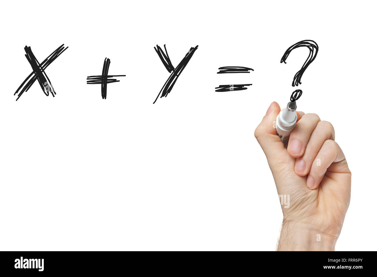 X plus y writing with chalk on whiteboard Stock Photo - Alamy