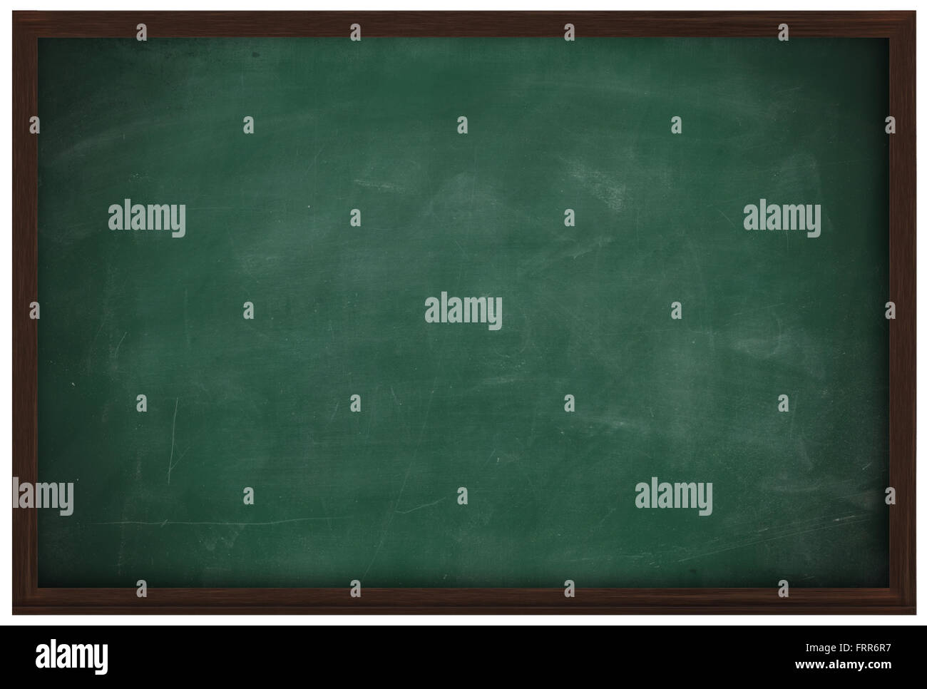 Blank chalkboard and wood frame isolated on white Stock Photo - Alamy