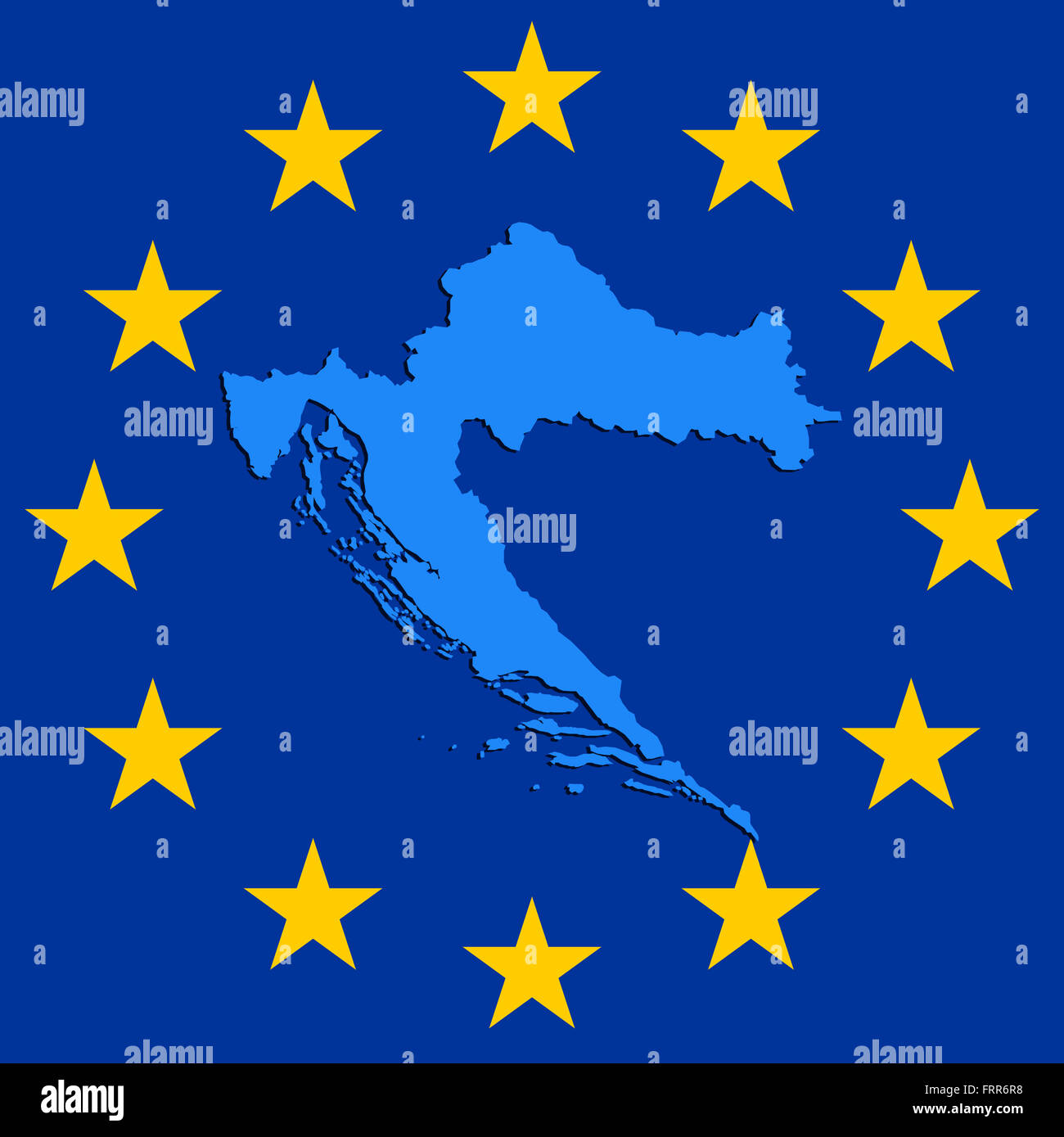 Map of croatia islands hi-res stock photography and images - Alamy