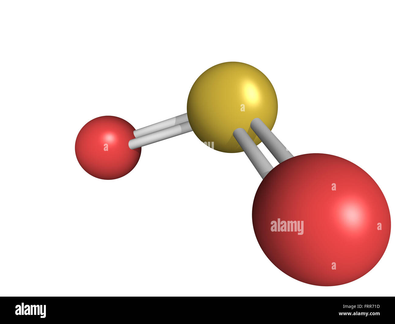 Sulphur dioxide molecule model hi-res stock photography and images - Alamy