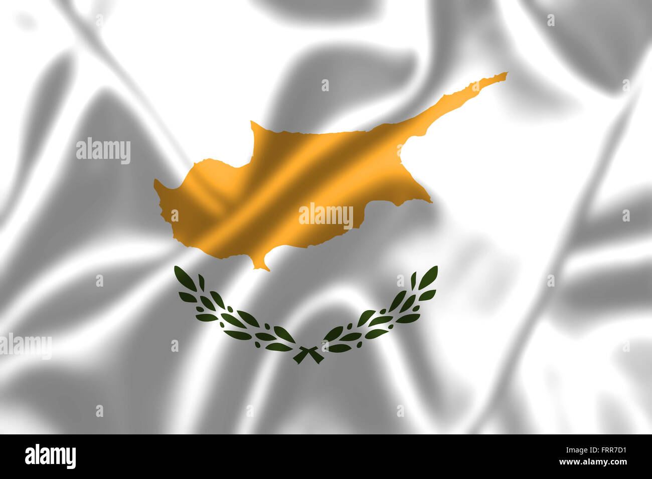 Cyprus flag blowing in the wind. Background texture Stock Photo - Alamy