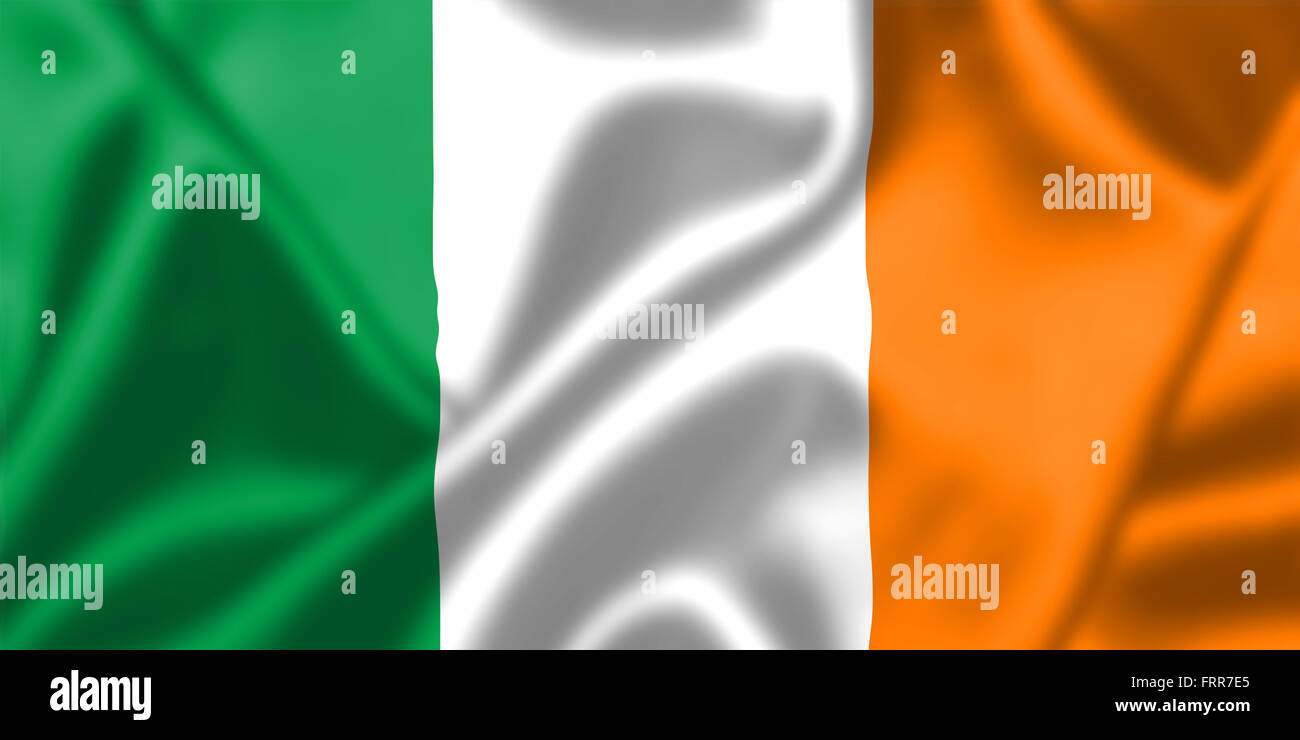 Waving flags ireland hi-res stock photography and images - Alamy