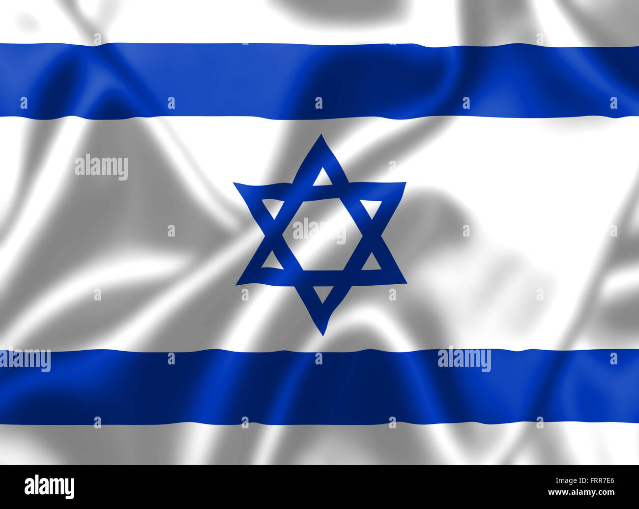 Israel flag blowing in the wind. Background texture Stock Photo - Alamy