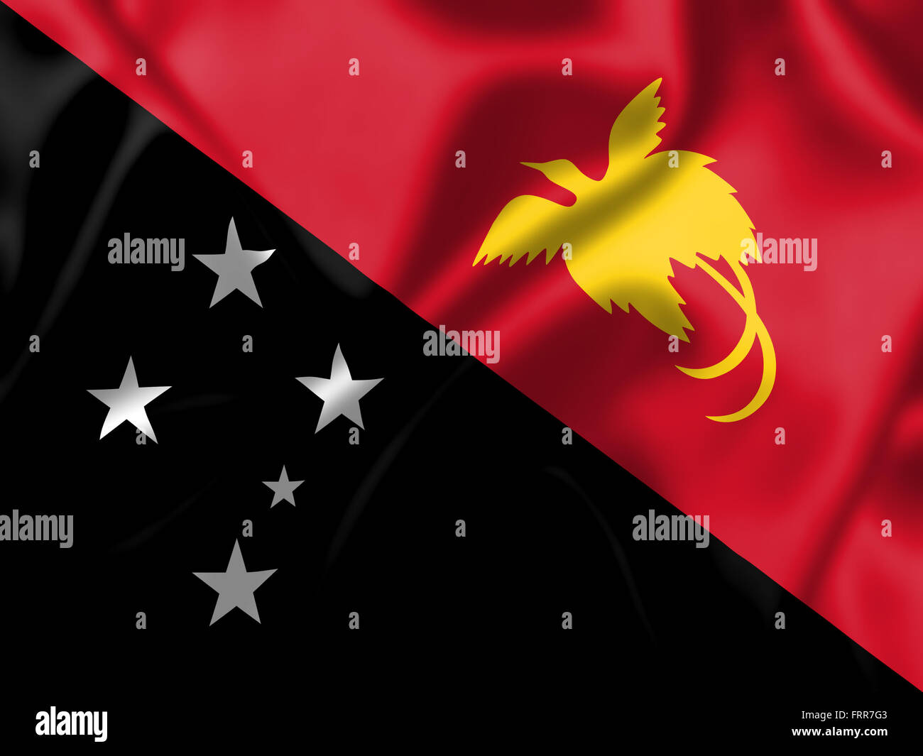Papua new guinea flag hi-res stock photography and images - Alamy