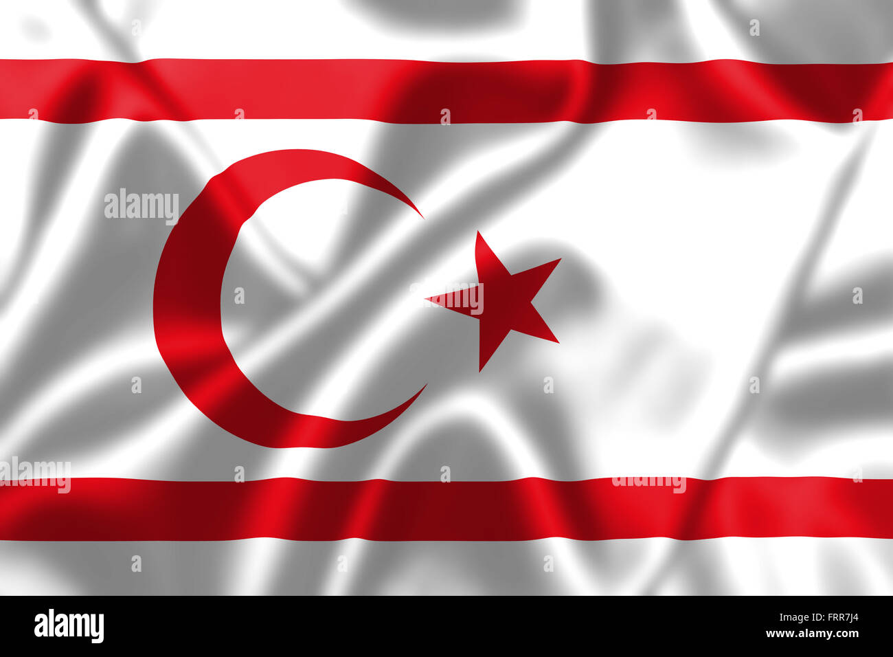 Turkish flag cyprus hi-res stock photography and images - Alamy