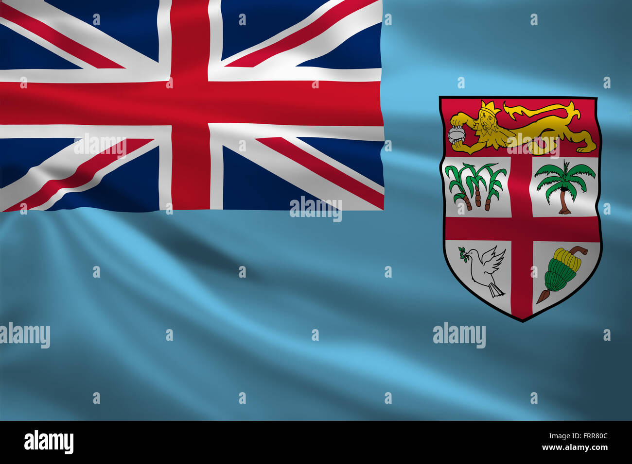 Flag of fiji waving hi-res stock photography and images - Alamy