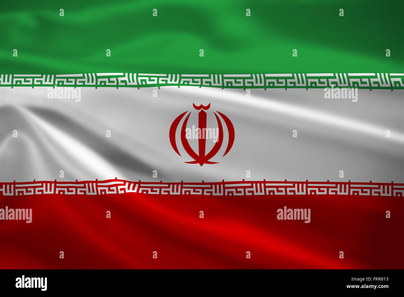 Iran flag blowing in the wind. Background texture Stock Photo - Alamy
