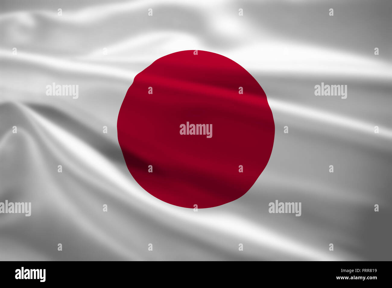 Japan flag blowing in the wind. Background texture Stock Photo - Alamy