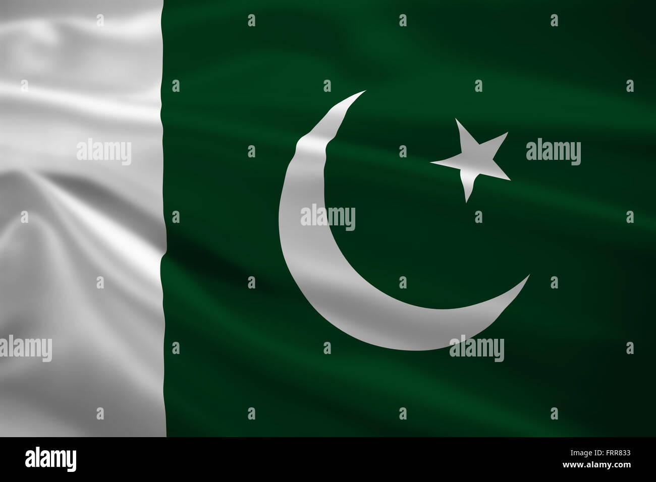 Pakistan flag blowing in the wind. Background texture Stock Photo - Alamy