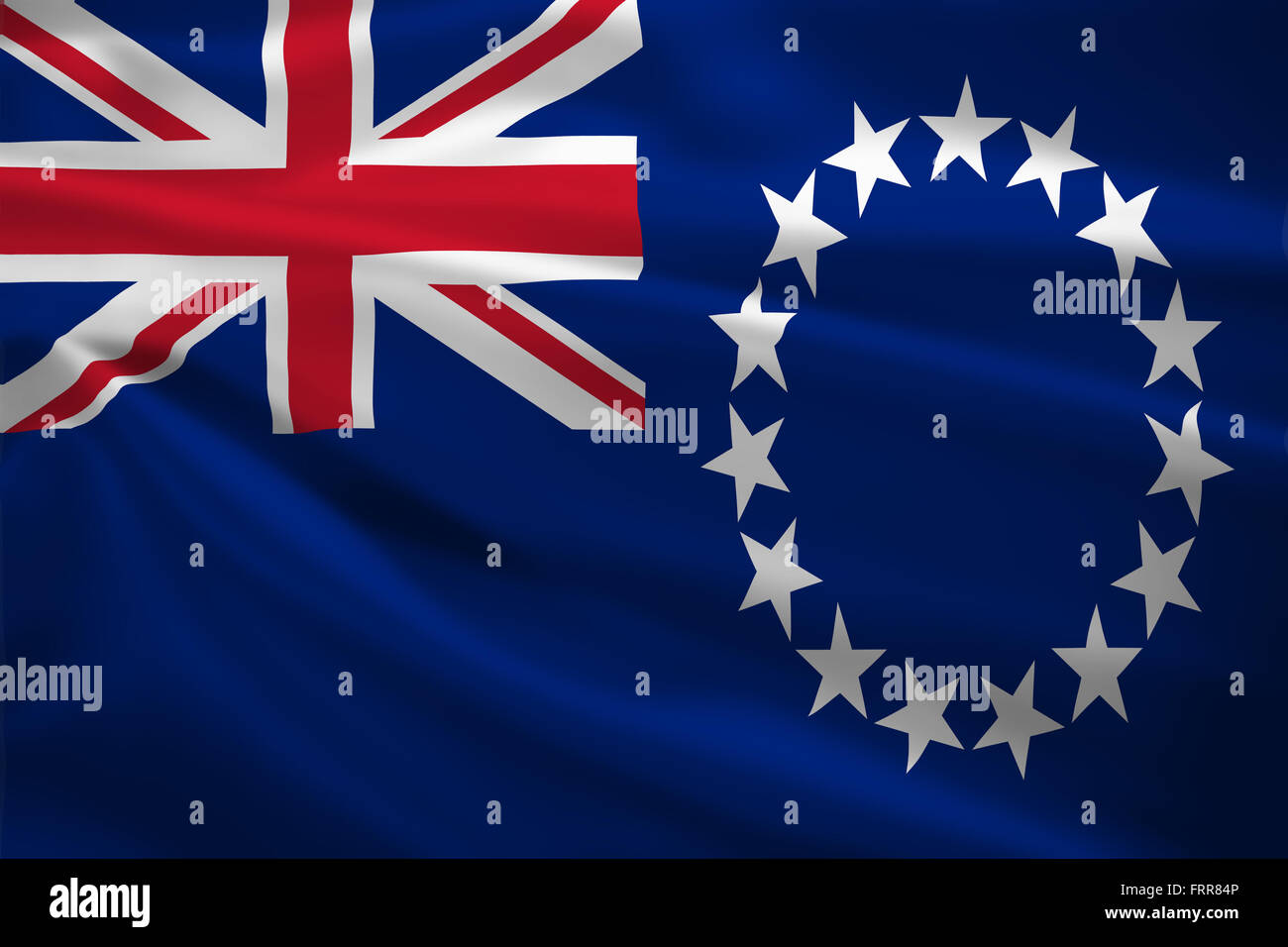 Flag of cook islands hi-res stock photography and images - Alamy